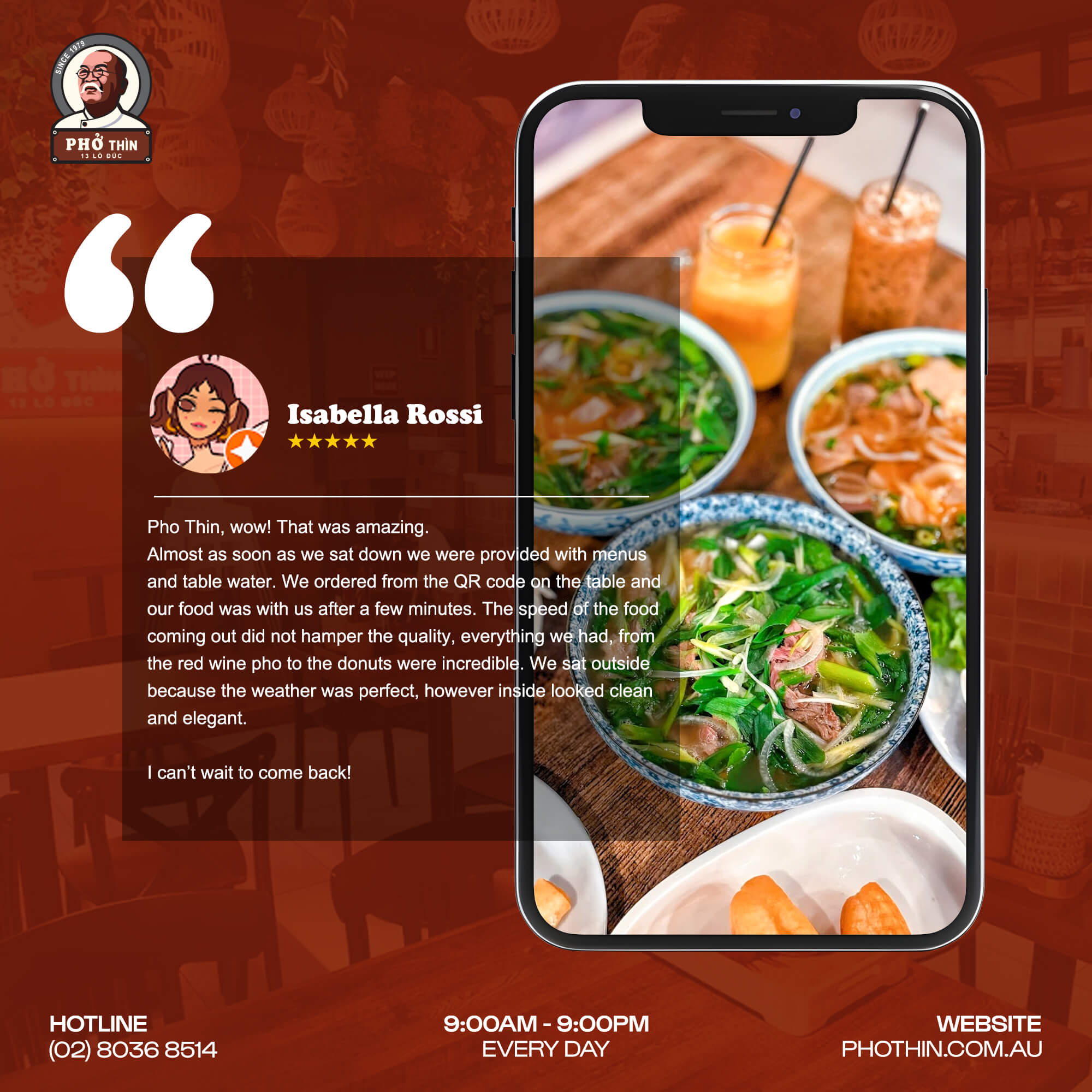 Pho Thin Australia - Reviews, Phone, Hour, Reservations