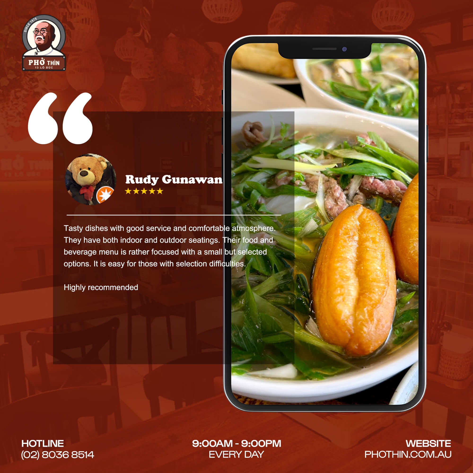 Pho Thin Australia - Reviews, Phone, Hour, Reservations